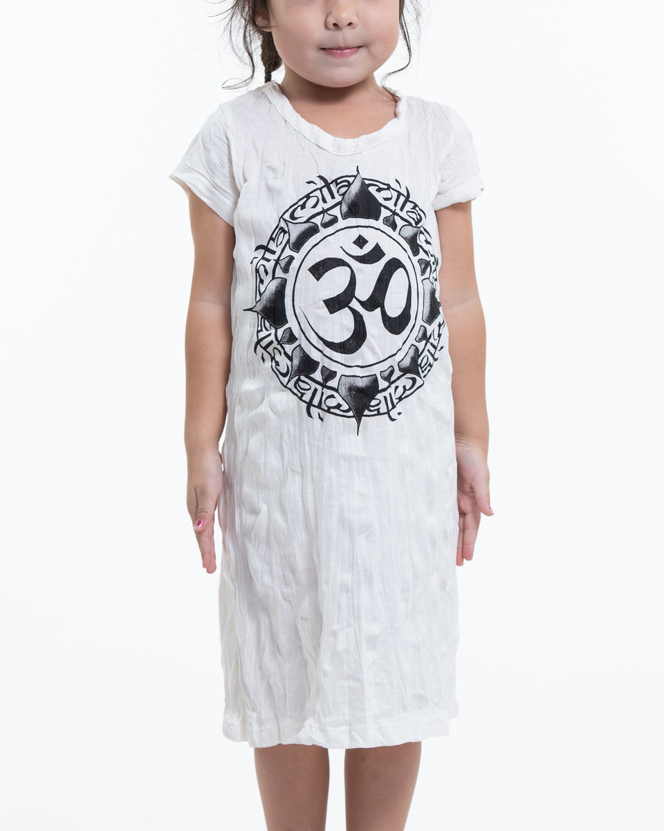 Sure Design Kids Infinitee Om Dress in White