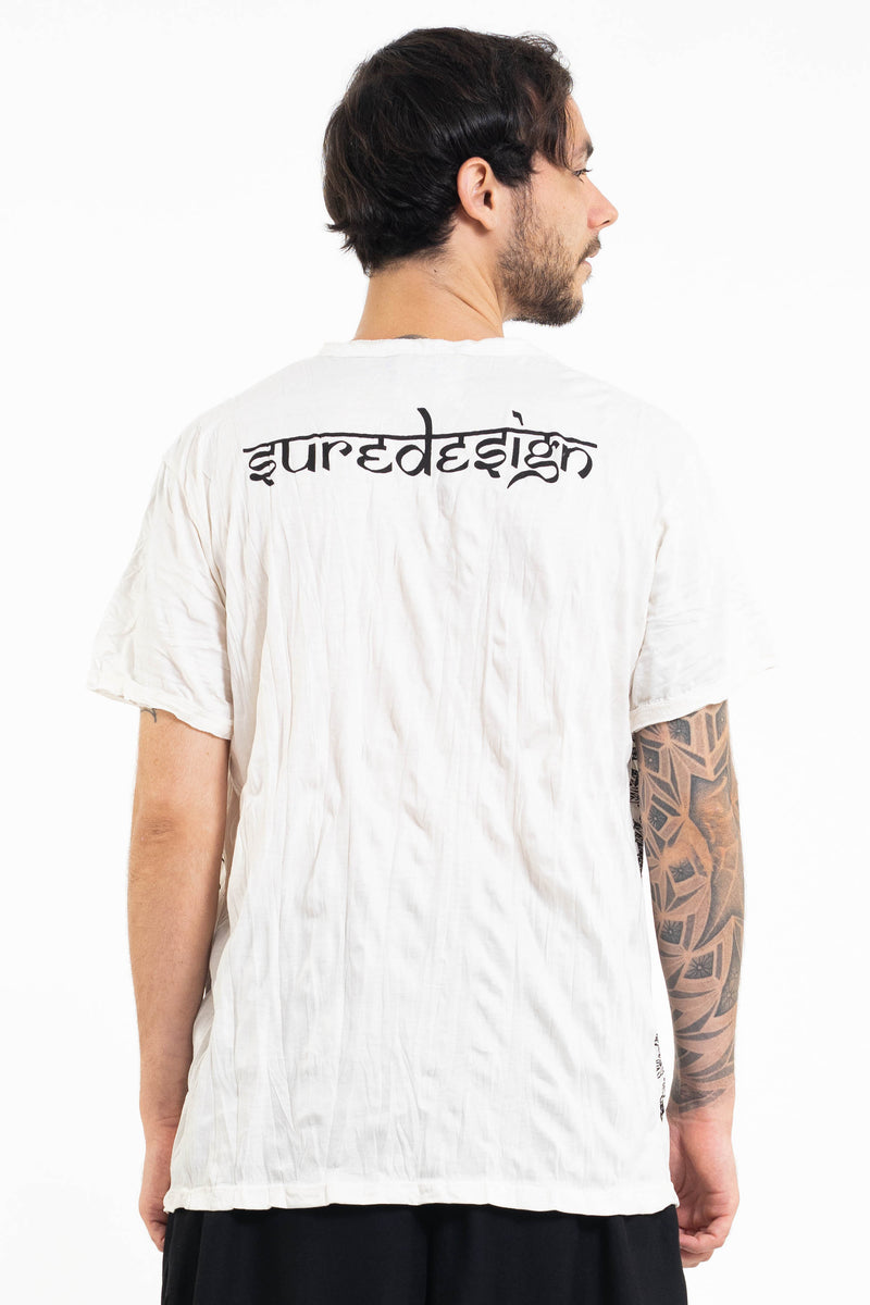 Sure Design Mens Space Man T-Shirt in White